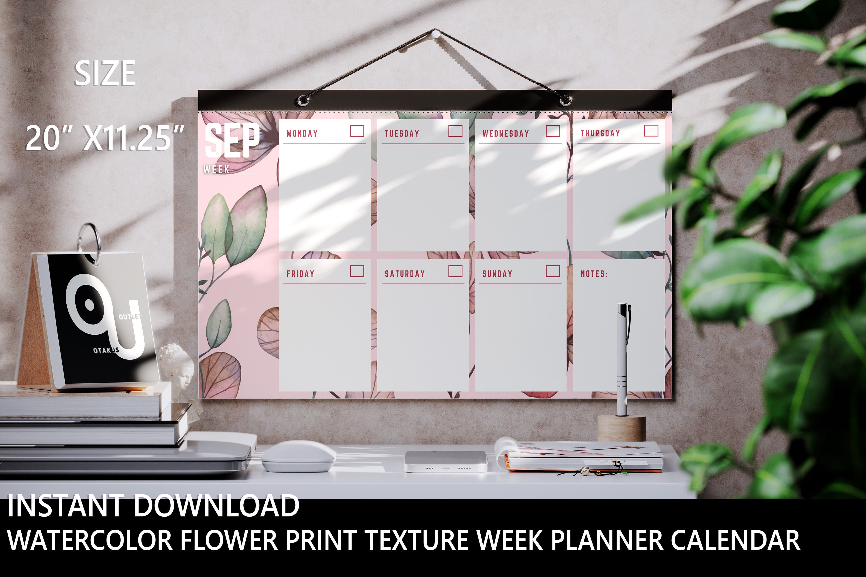 Editable Weekly Planner, Printable, Digital Design, Instant Download ...