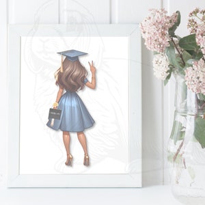 Graduation Girl Clipart Graduation Clipart High School College Senior ...