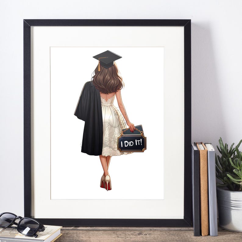 Graduation Girl Clipart Graduation Clipart High School College Senior ...