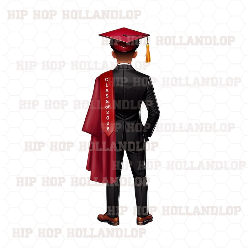 Graduation Guy Digital Art | Black Suit Graduate Clipart | Class of ...