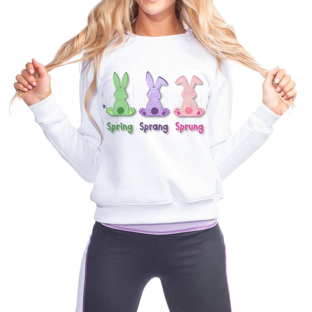 BUNNY Clip Art Spring Easter Bunny Spring Sprang Sprung PNG Design ...