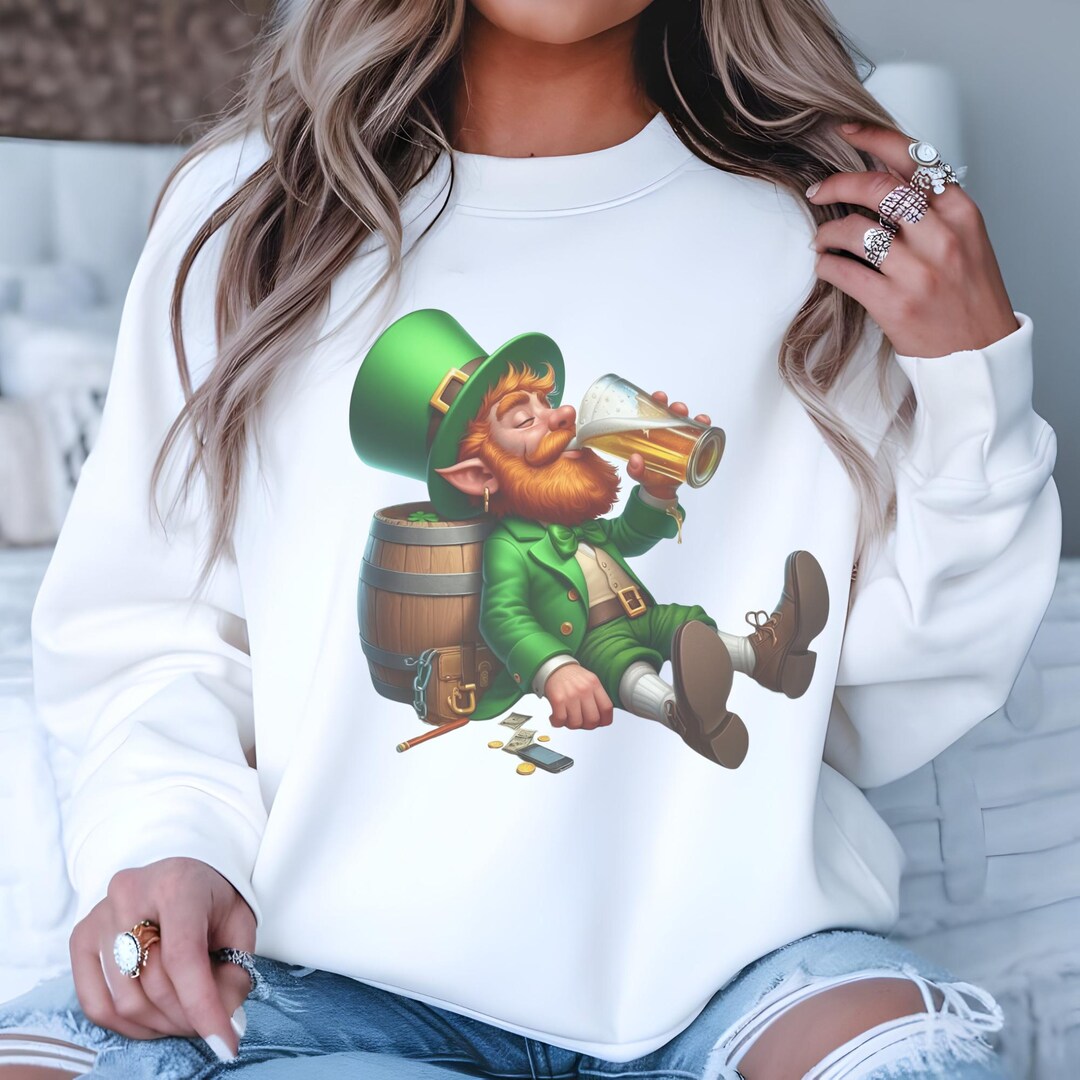 St. Patrick's Day Clip Art Leprechaun Digital Art-whimsical Irish Charm ...