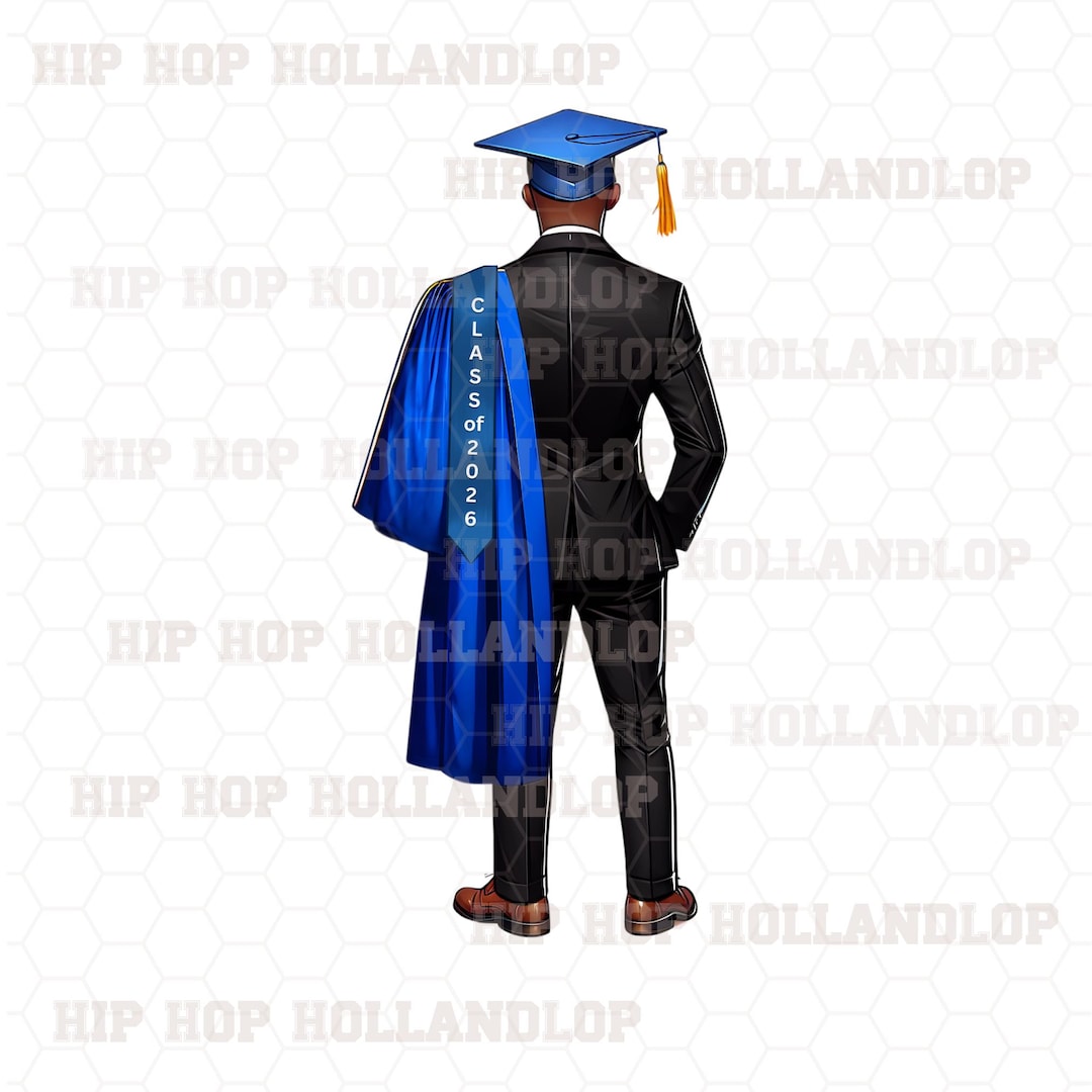 Graduation Guy Digital Art | Black Suit Graduate Clipart | Class of ...