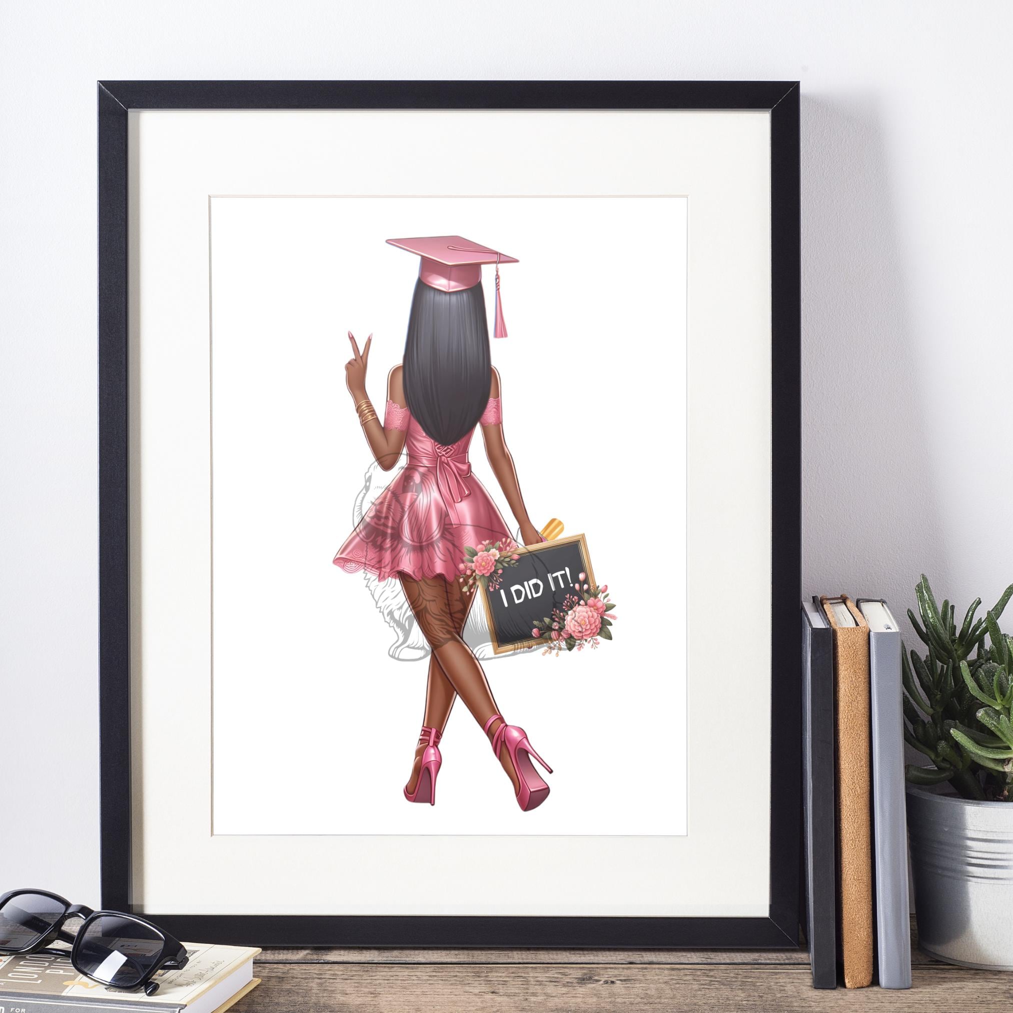 Graduation Girl Clipart Black American African British Caribbean High ...