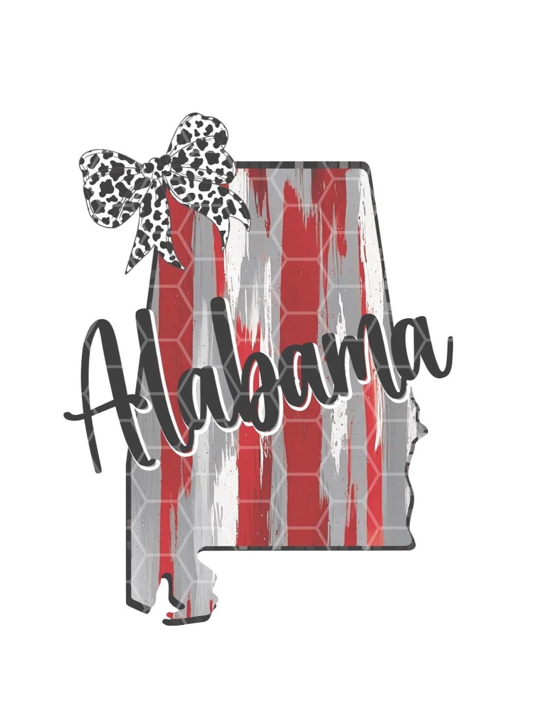 Bama Girl Coquette State of Alabama PNG | State Colors Graphic Design ...