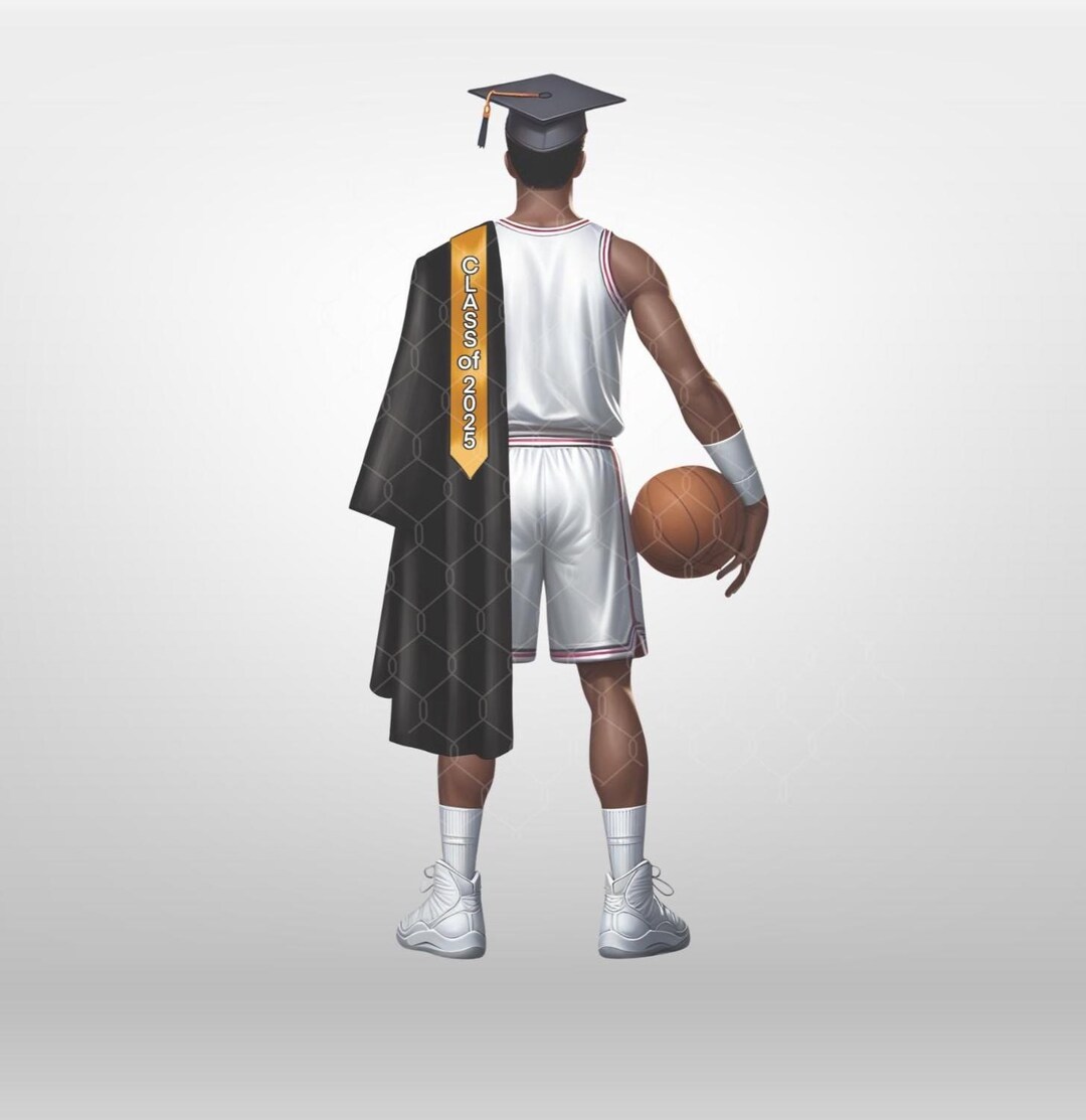 Graduation Boy Basketball Clipart Graduation African-american High ...