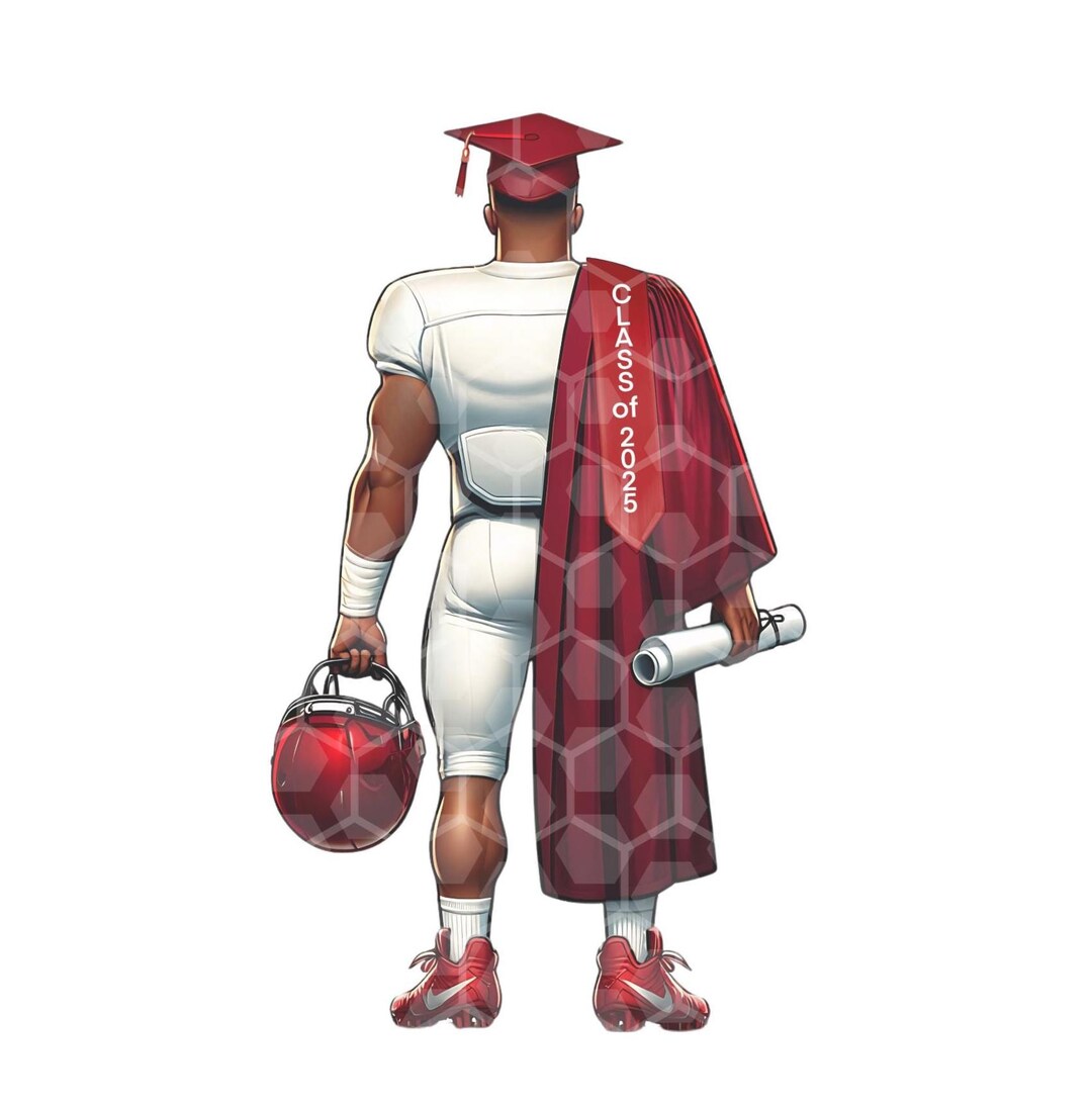 Graduation Boy Football Clipart Graduation High School College Senior ...
