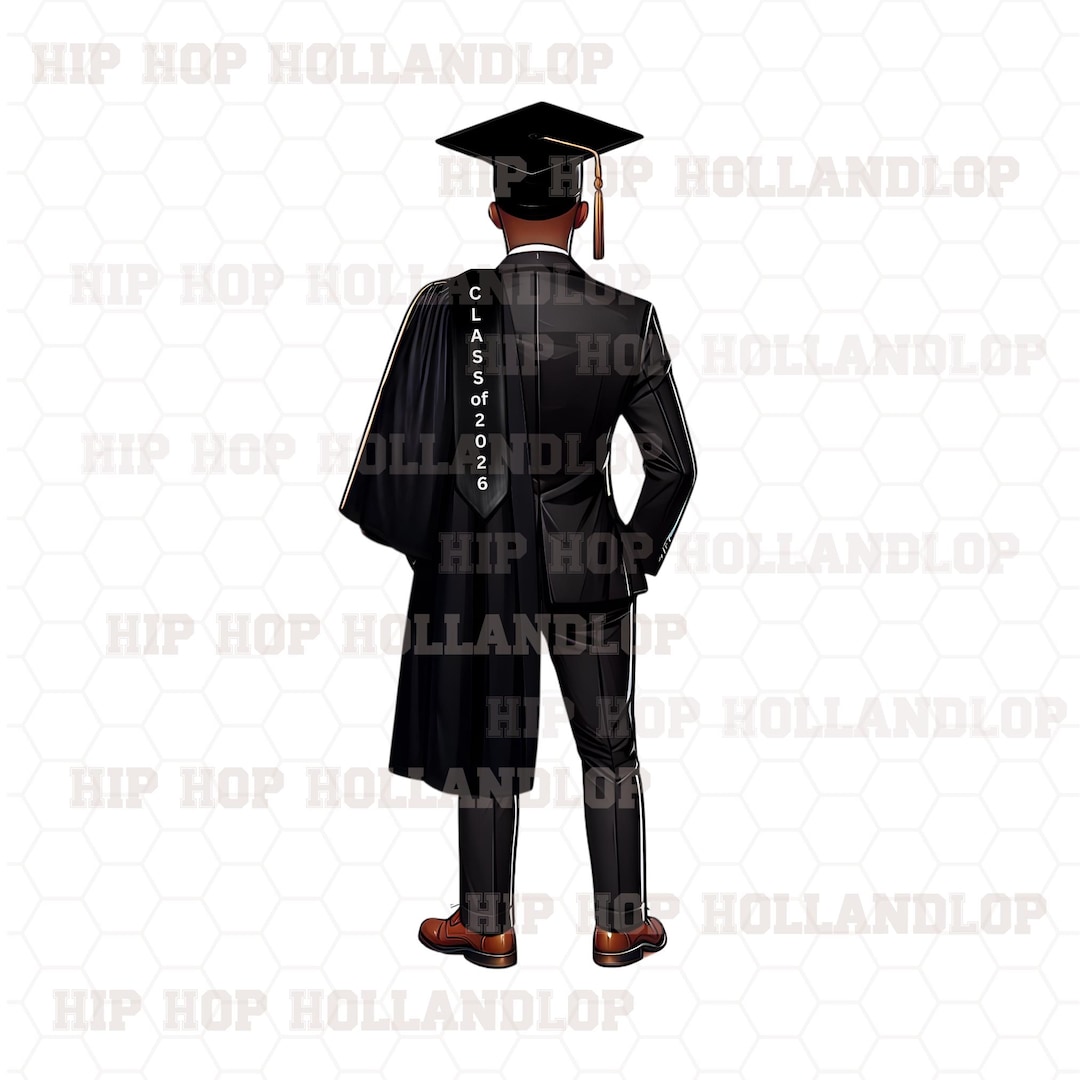 Graduation Guy Digital Art | Black Suit Graduate Clipart | Class of ...
