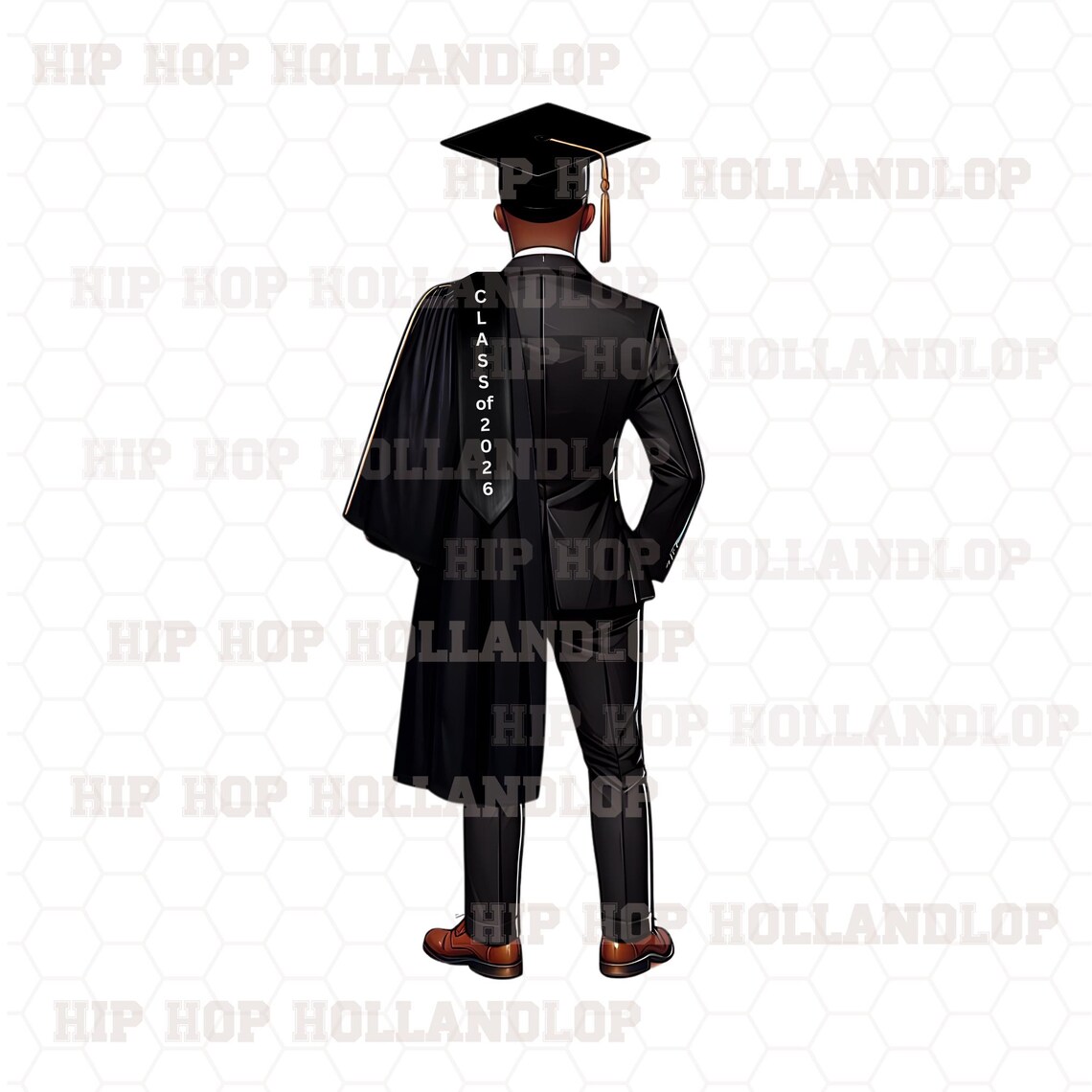 Graduation Guy Digital Art | Black Suit Graduate Clipart | Class of ...