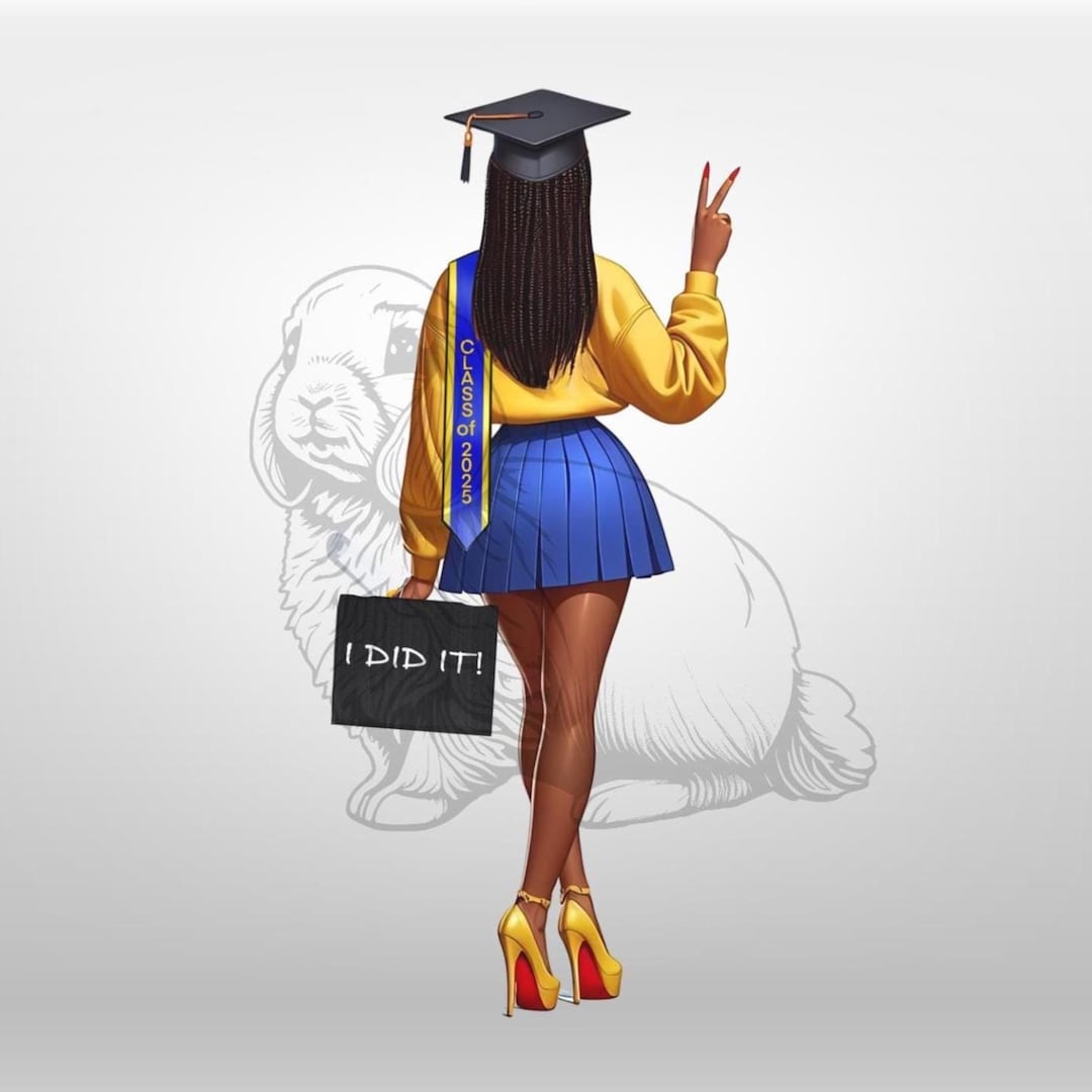 Sigma Gamma Rho Sorority BRAIDS Graduation Girl Clipart Graduation ...