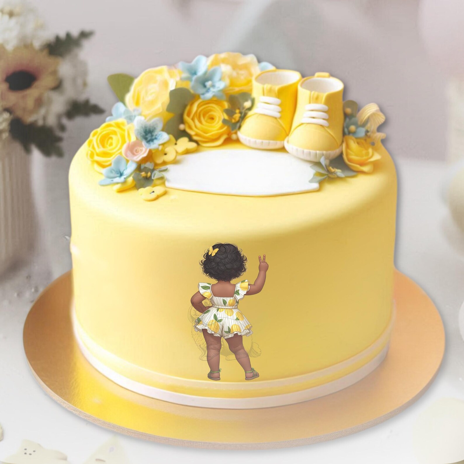 Lemon Baby Girl Birthday Clipart PNG | Sassy Toddler Fashion Graphic ...