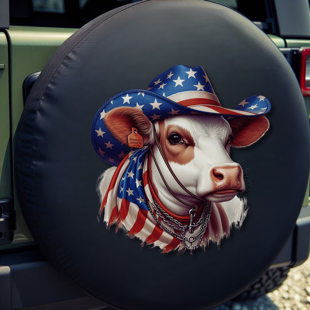 American Flag Cows PNG Farm Animal Clipart Sublimation Design for T ...