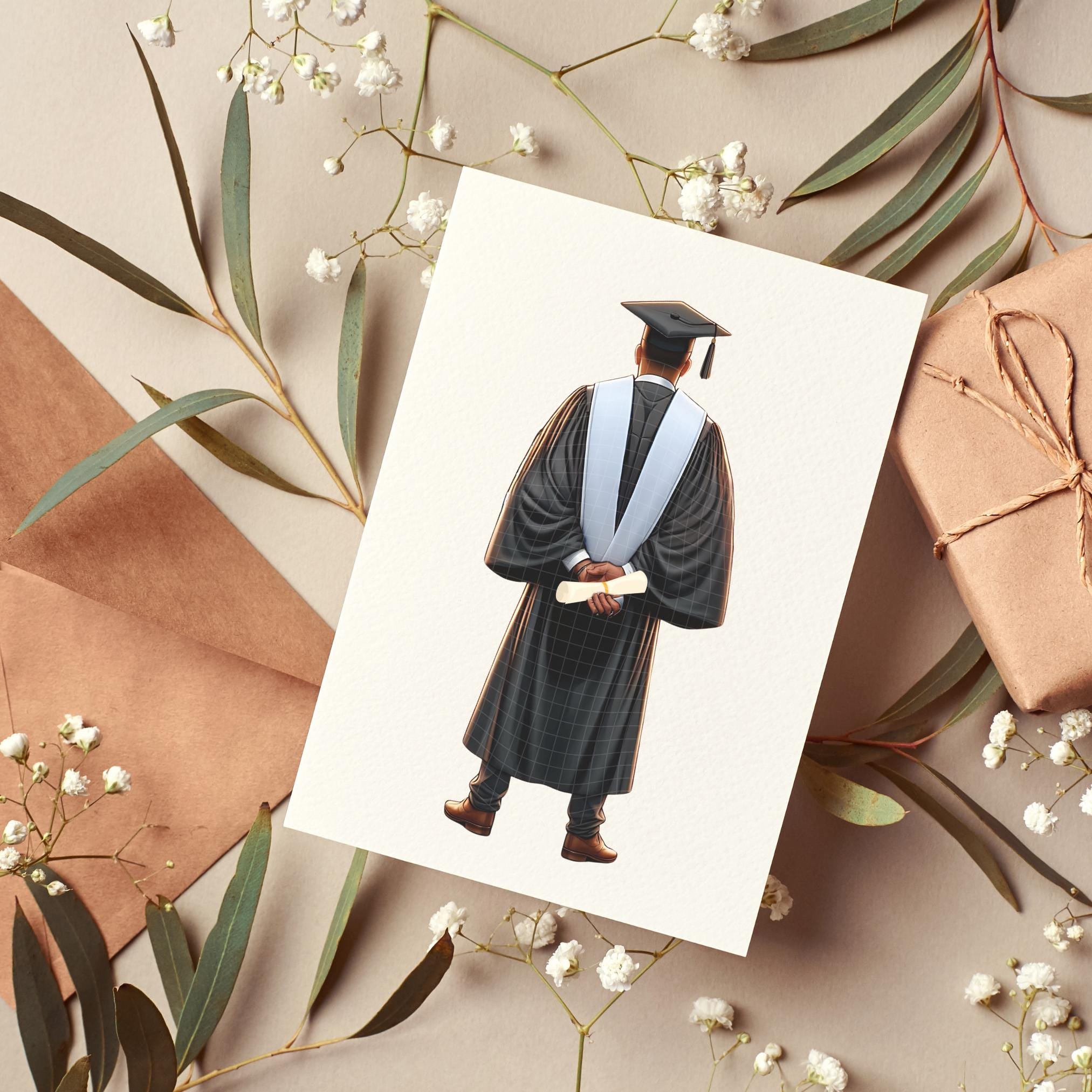 Graduation African-american Male Clipart Graduation Clipart High School ...