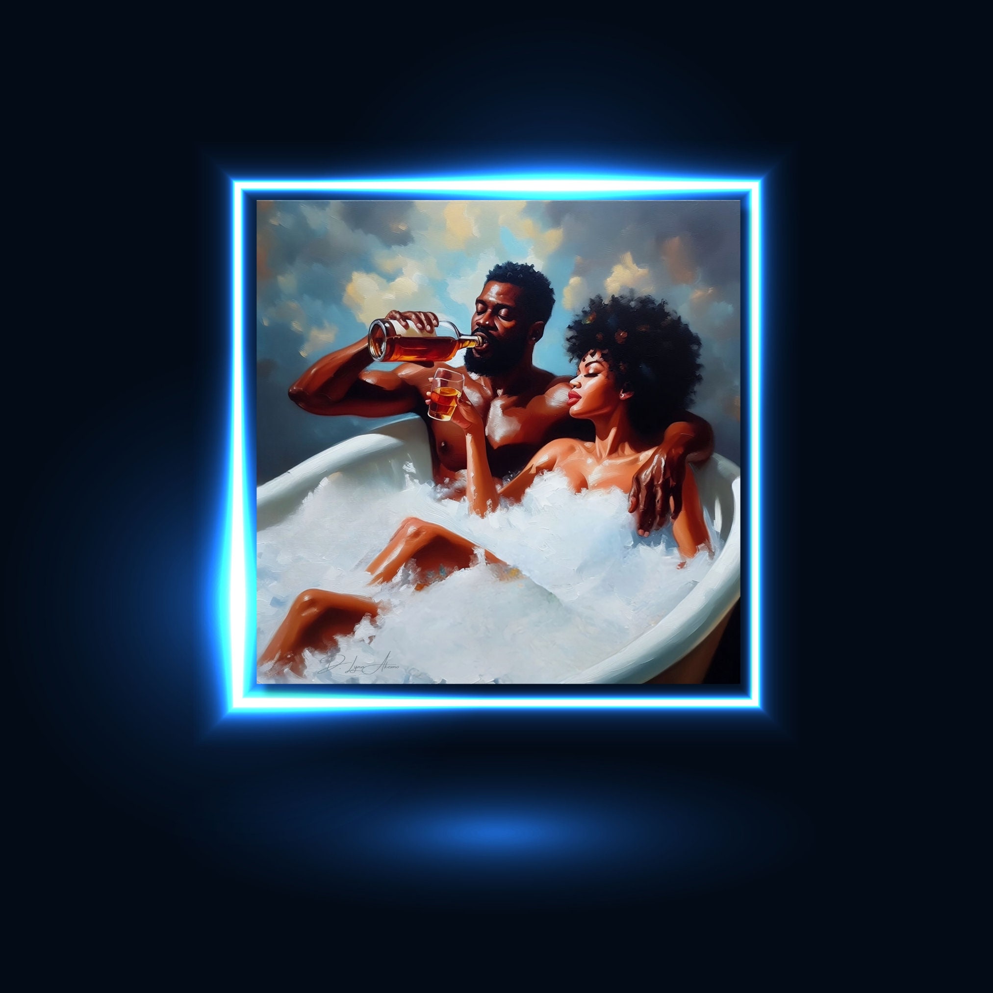 Black Couple Art Black Love Art African Art Relationship Goal Square