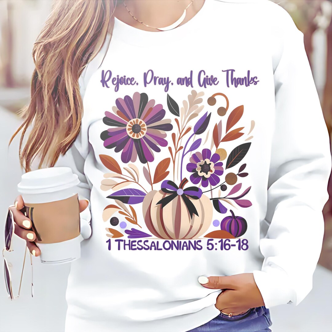 Boho Floral Art Print-rejoice, Pray and Give Thanks| Inspirational ...