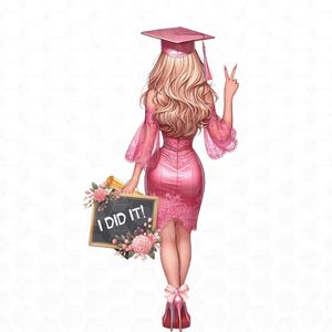 Graduation Girl Clipart Graduation Clipart High School College Senior ...