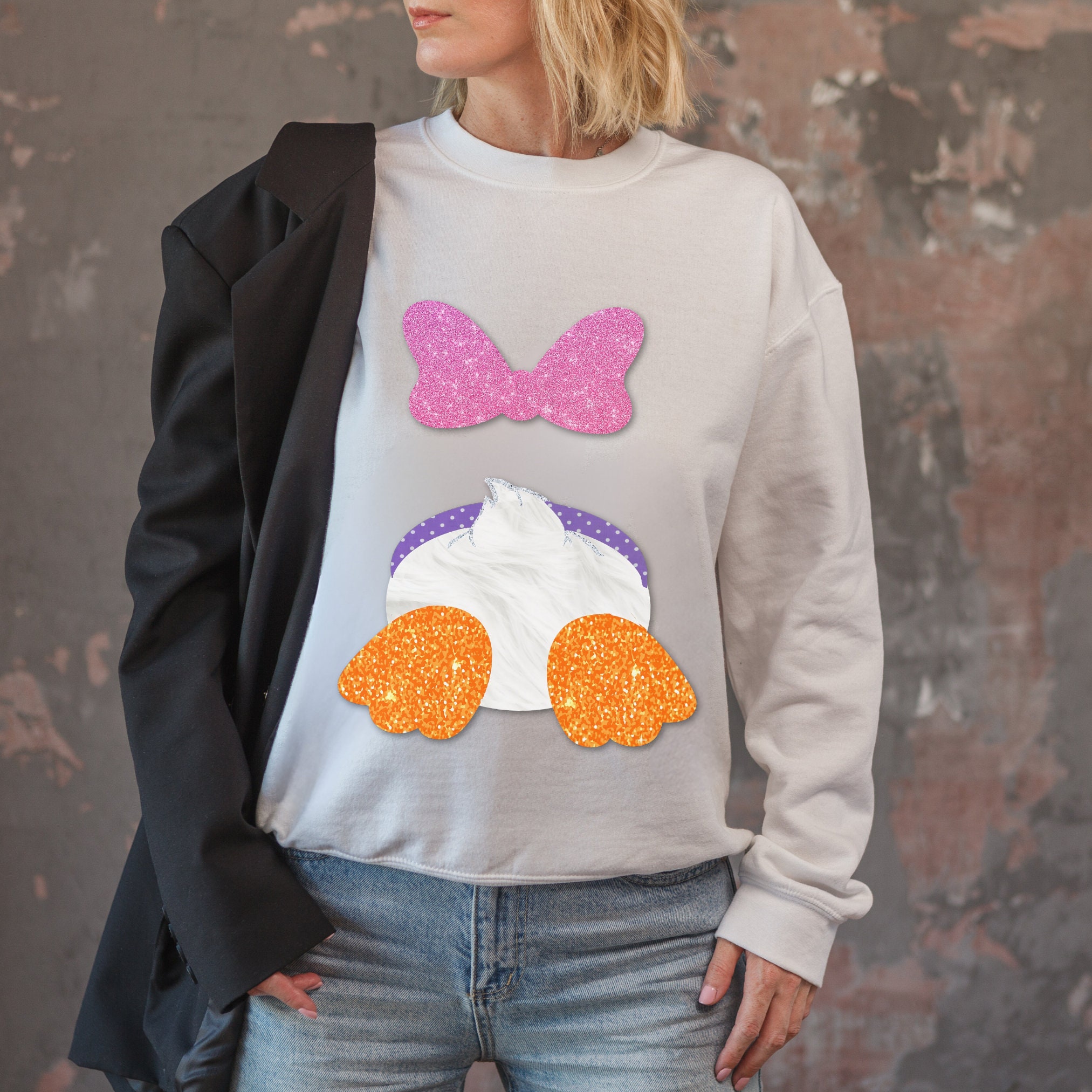 DUCK Clip Art Sparkling Duck Girl Duck Butt Playful Design for Craft ...