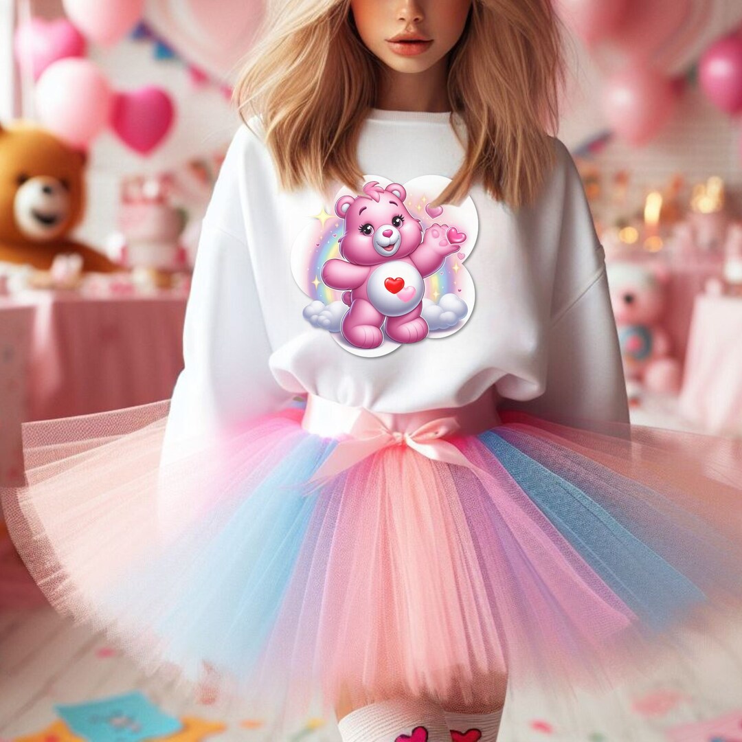 Care Bear Love A Lot PNG Valentine Birthday Bear Printable - Etsy