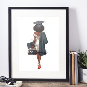 Graduation Girl Clipart Black American African British Caribbean High ...