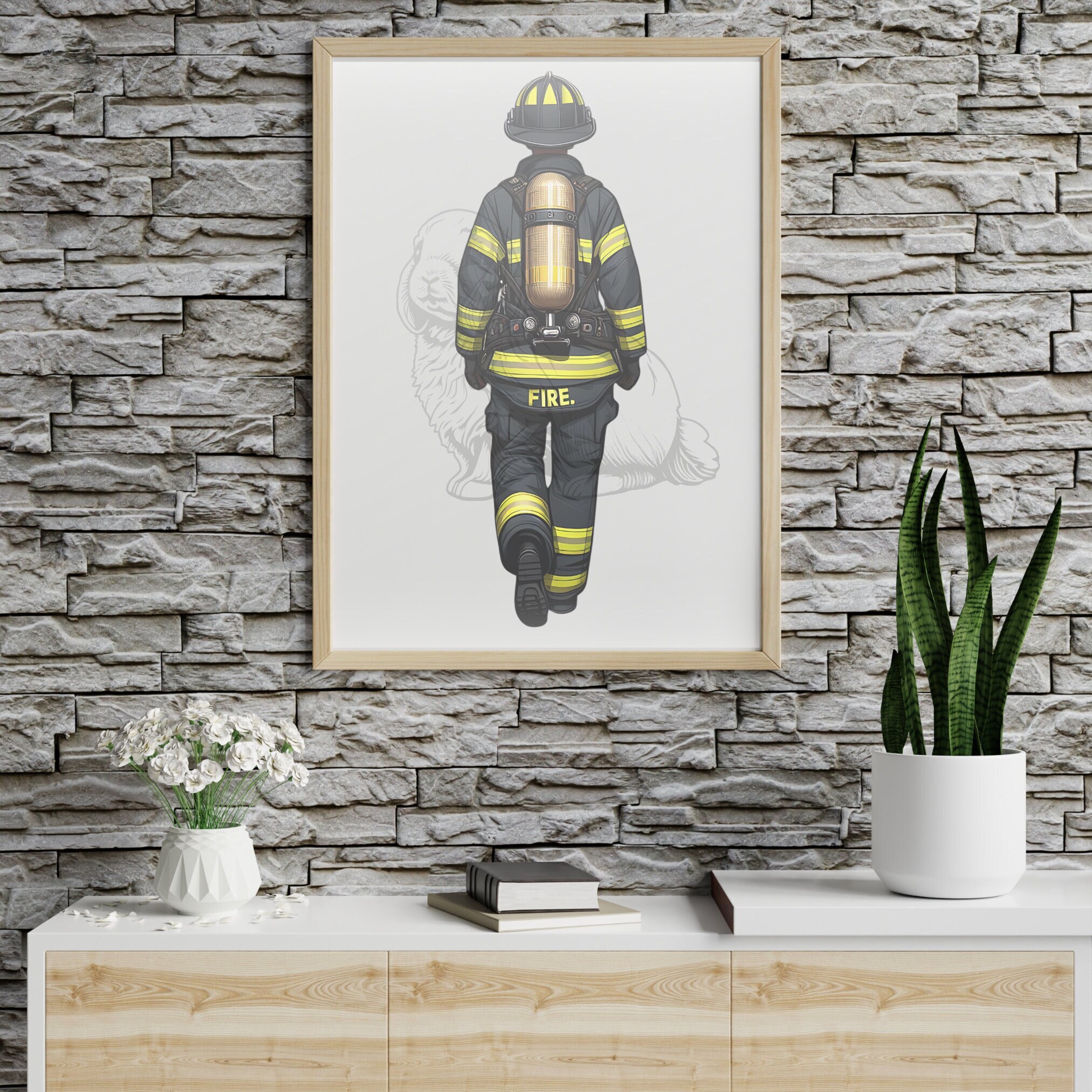 Fireman Graphic Clipart Bundle | Includes Bonus Party Decor & DIY Yard ...