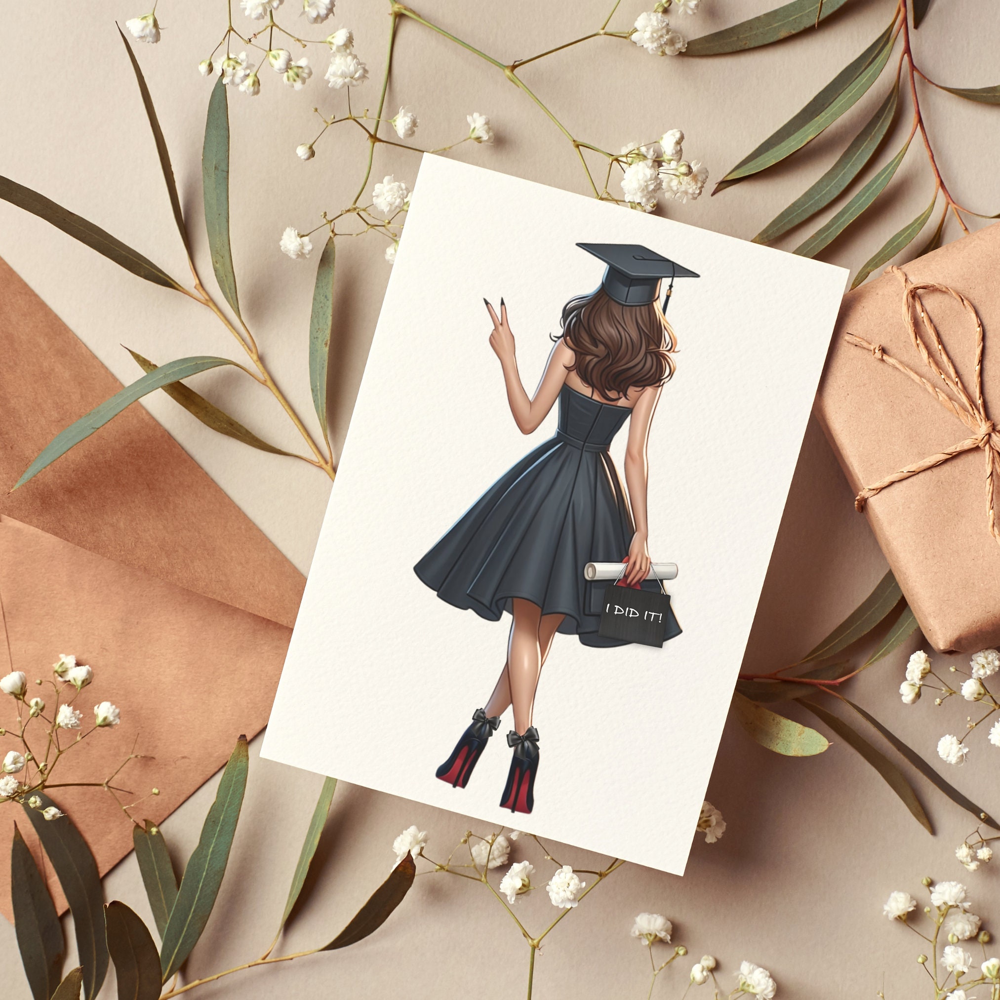 Graduation Girl Clipart Graduation Clipart High School College Senior ...