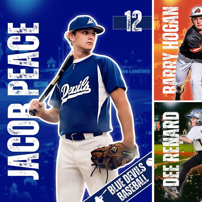 Baseball Card Template - Etsy