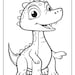 Baby Dinosaur Coloring Pages - Etsy