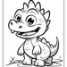 Baby Dinosaur Coloring Pages - Etsy