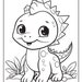 Baby Dinosaur Coloring Pages - Etsy