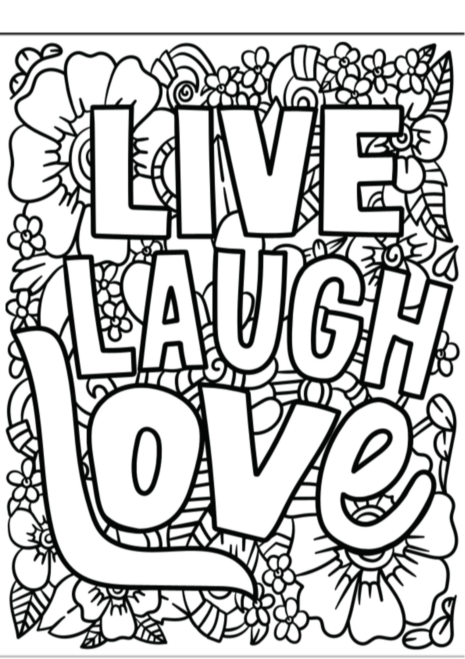 10 Motivational Coloring Pages . - Etsy