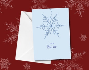 Handmade, Christmas Card, Triple Matted Snowflake Die Cut. a Snowflake ...