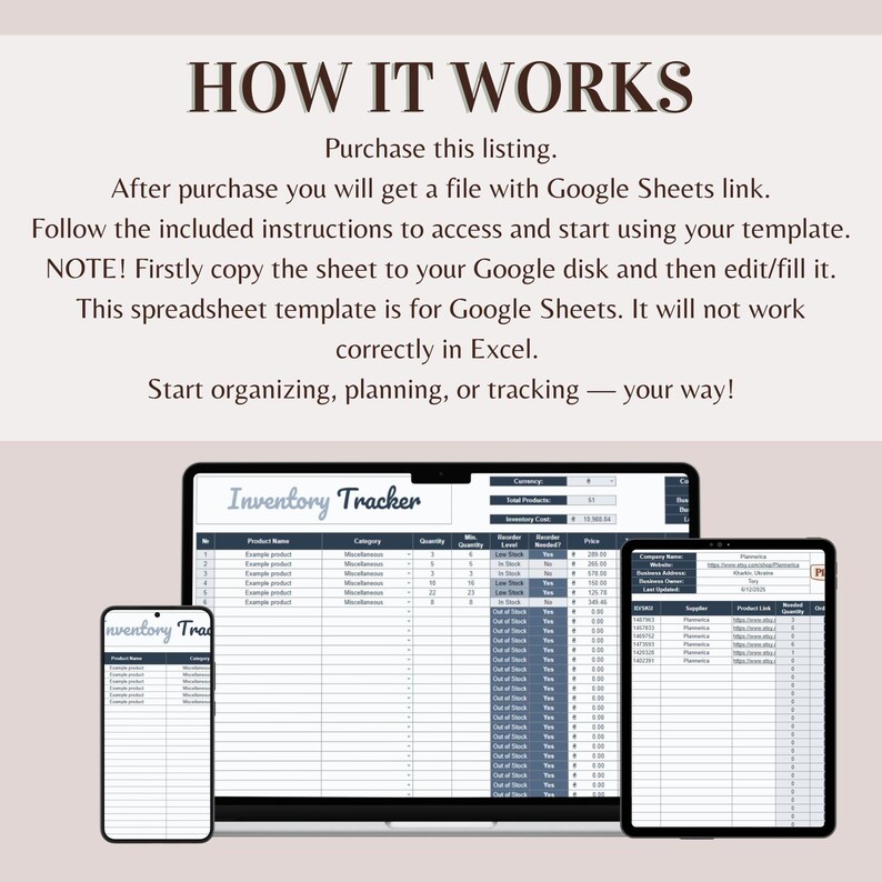 Inventory Tracker for Small Business Spreadsheet Template Inventory ...