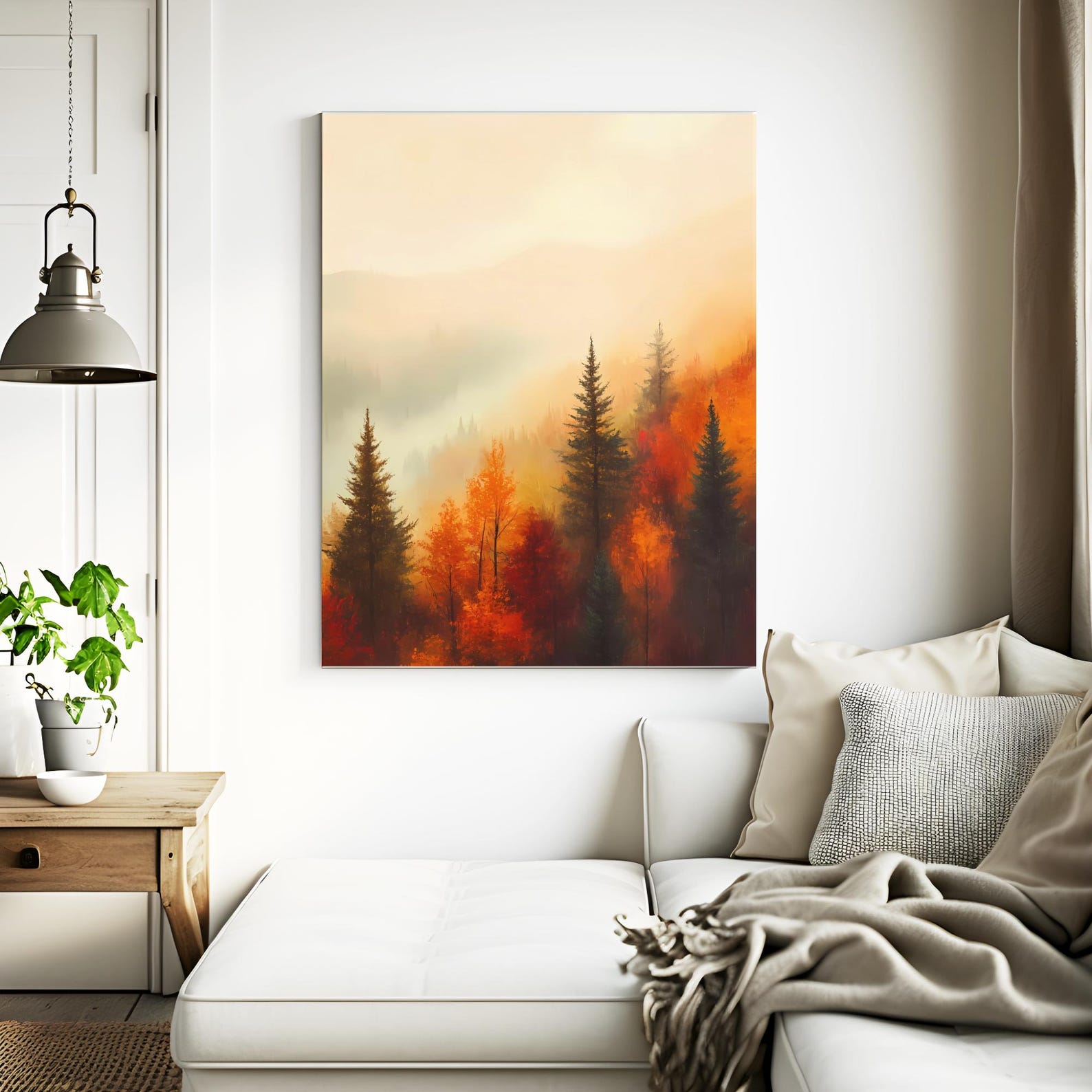 Autumn Mountain Sunrise, Rustic Landscape, Morning Forest Landscape ...