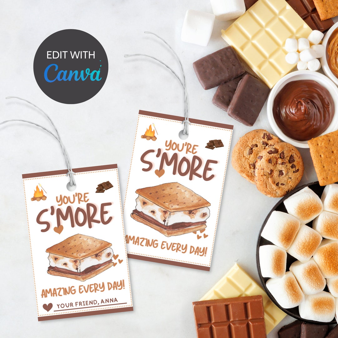 Smores Tag, Friends Teacher PTO Nurse Staff, Printable Valentine Tag ...