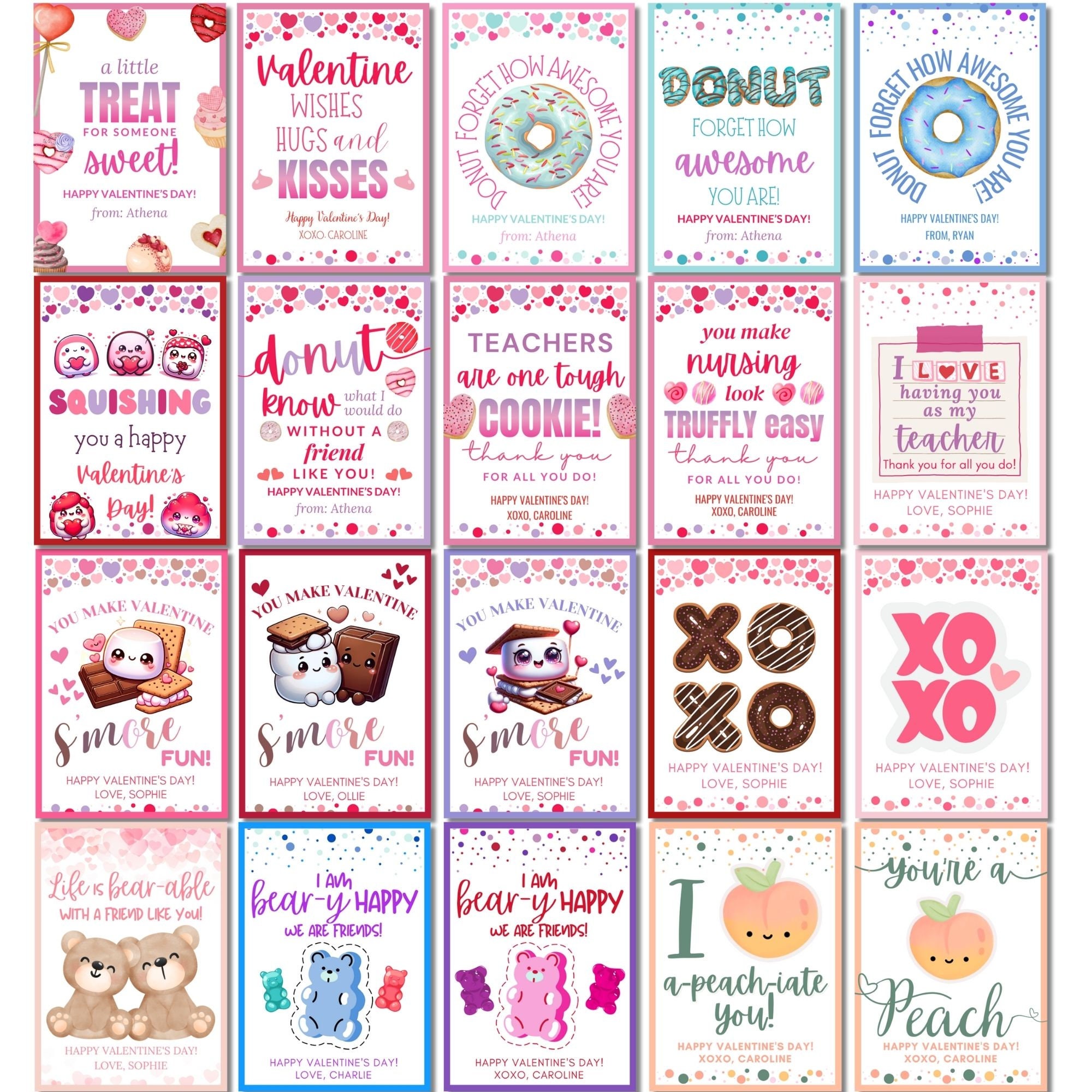 How Sweet It is to Work With You Valentine Tag Coworker Client Staff ...