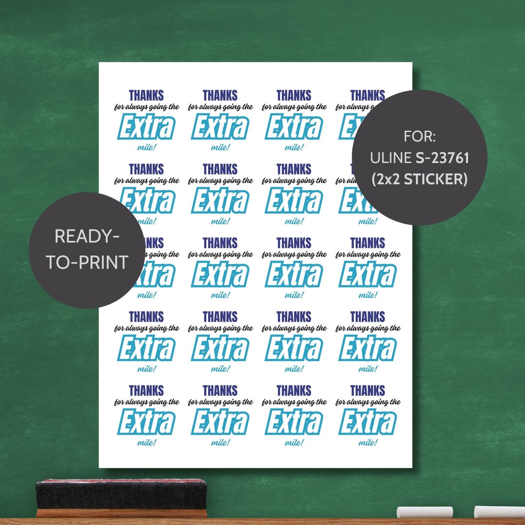 Teacher Appreciation Sticker Uline S23761 Label 2x2 Sticker Teacher ...