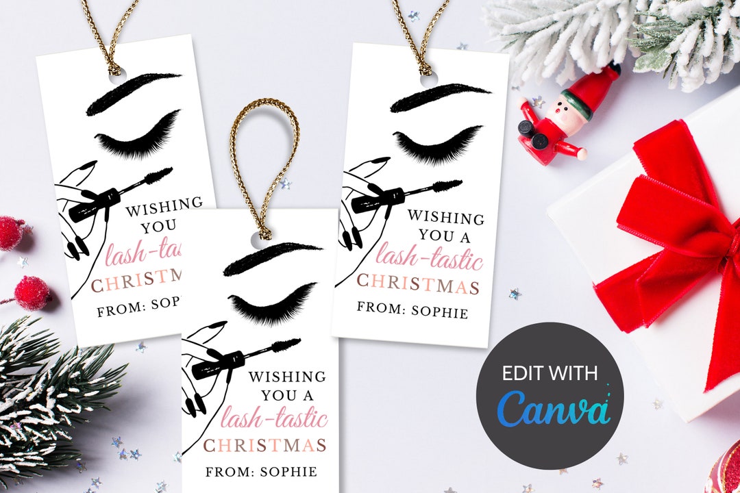 Printable Makeup Gift Tag Makeup Editable Tag Beauty Tag - Etsy