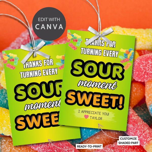 Teacher Candy Tags - Etsy