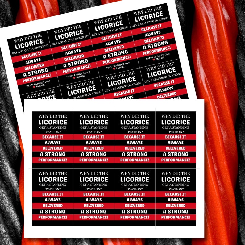 Candy Bar Sayings Dad Jokes Water Bottle Sticker Gifts for Him Beer ...