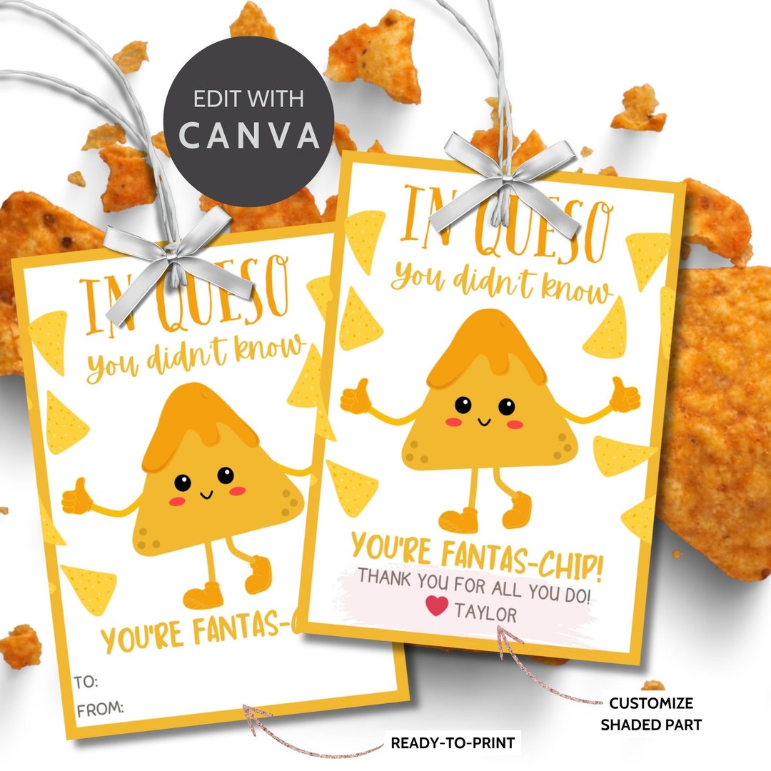 Teacher Appreciation Gift Tag Potato Chip Teacher Appreciation Week ...