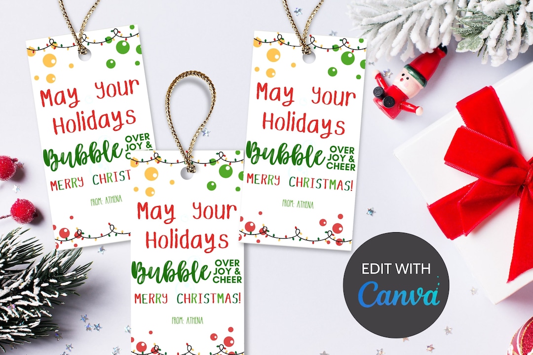 Christmas Soap Tag for Christmas Gifts Tag Teacher Gift Tag for Soap ...