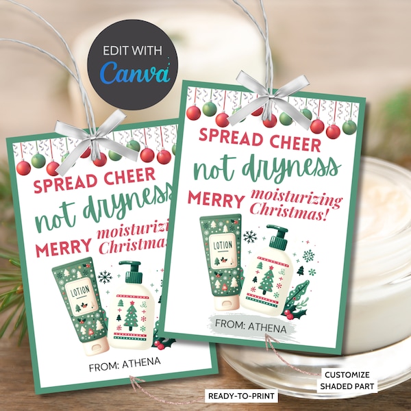 Lotion Gift Tag - 60+ Gift Ideas for 2024