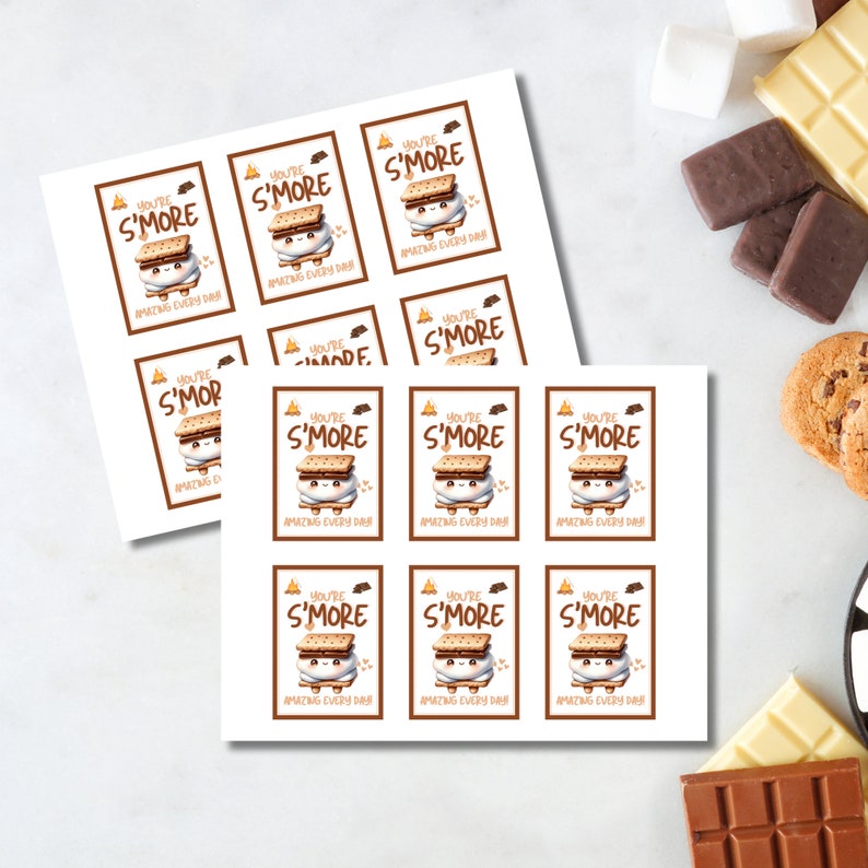 Smores Tag, Friends Teacher PTO Nurse Staff, Printable Valentine Tag ...