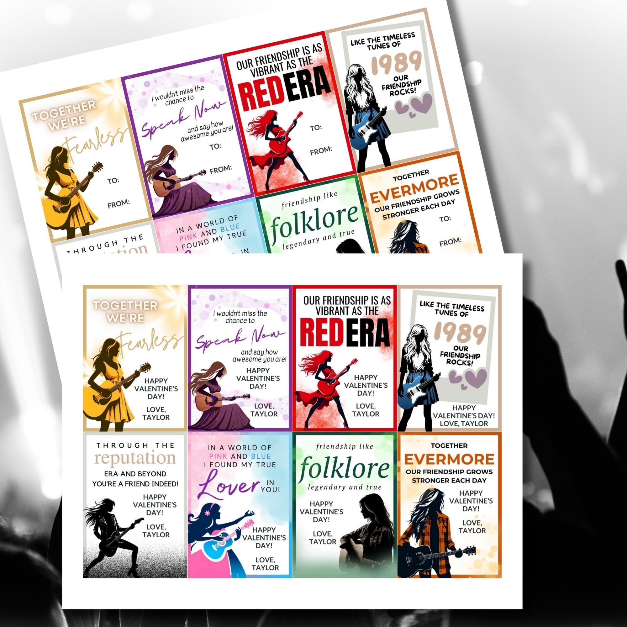 Taylor Valentine Printable Editable Tag Swift Valentine Tag Eras Tour ...