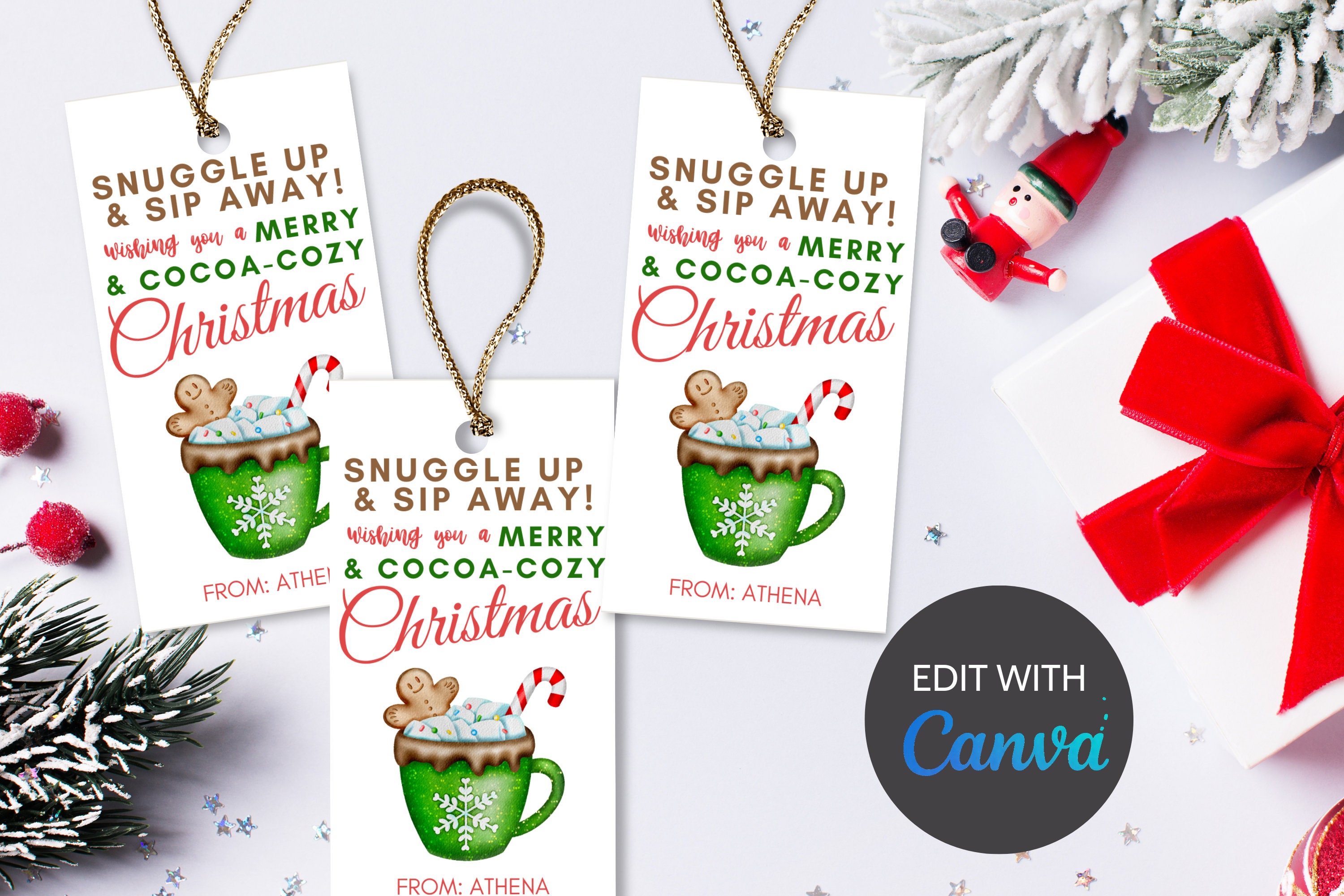 Printable Hot Cocoa Gift Tag National Hot Cocoa Day Winter - Etsy UK