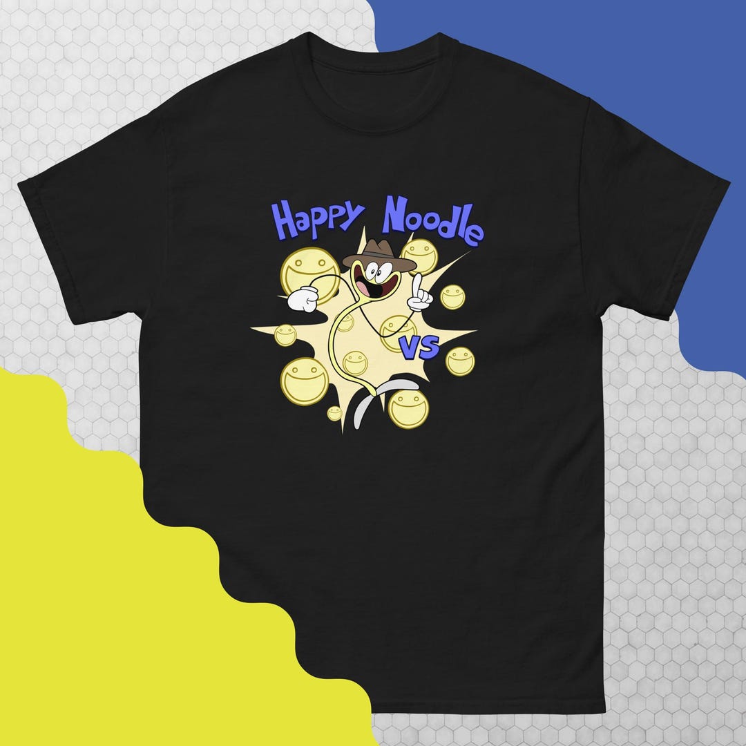 Happy Noodle (FRONT) VS Sad Noodle (BACK) - Etsy