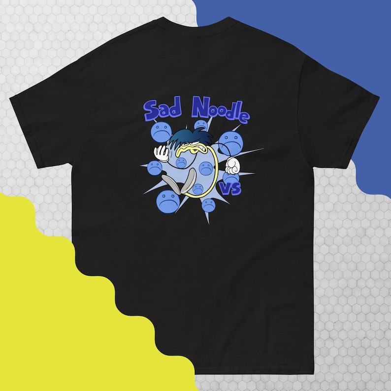 Happy Noodle (FRONT) VS Sad Noodle (BACK) - Etsy