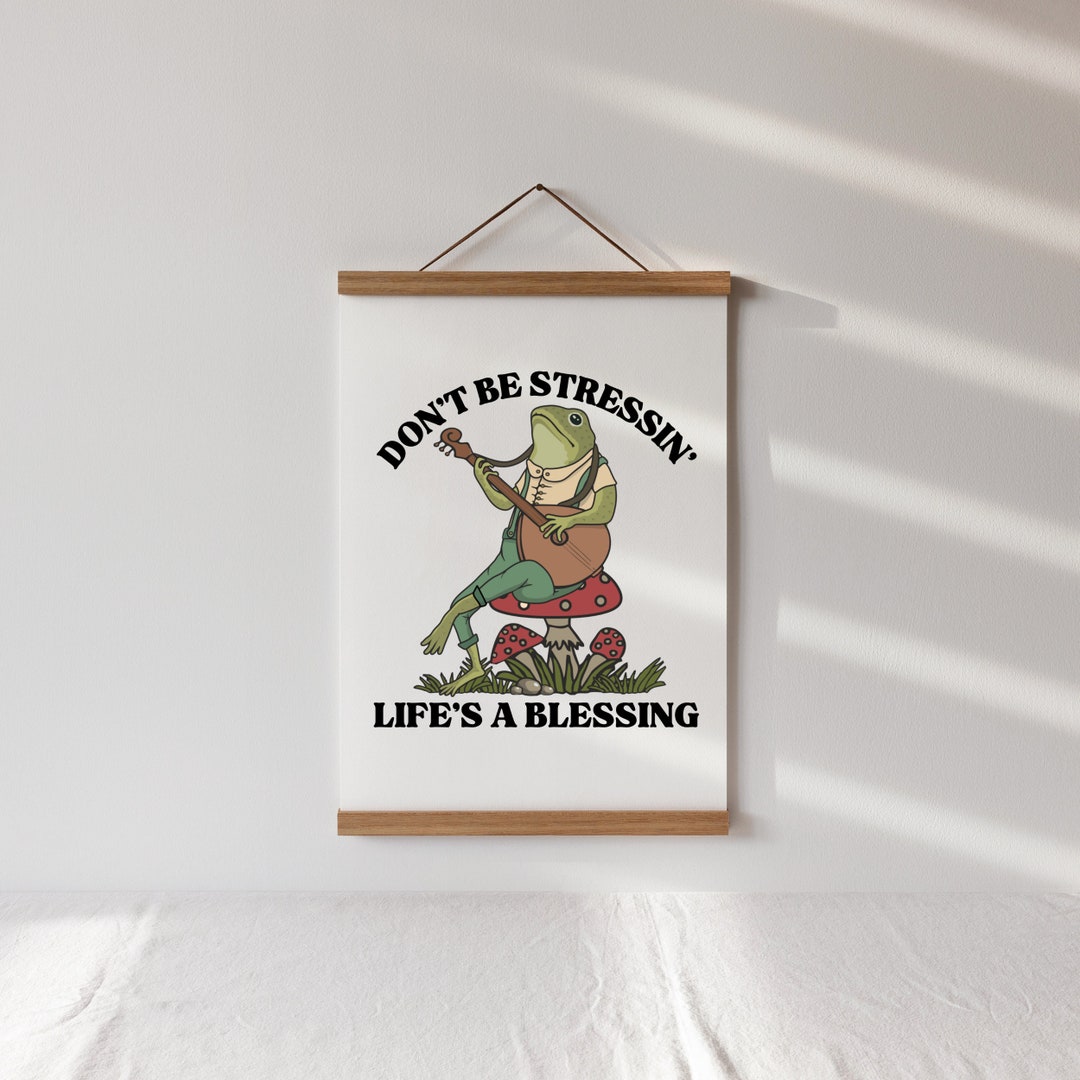 Wooden Poster With Hangers, Motivational Quote Print, Inspirational ...