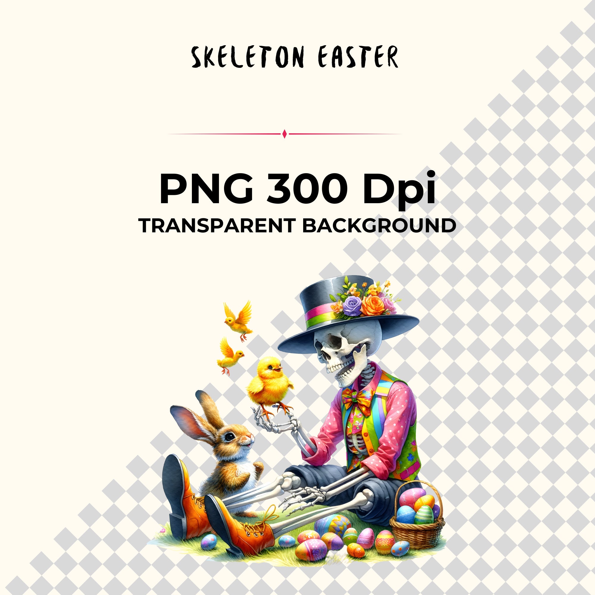 15 PNG Files : Skeleton Easter Png, Watercolor Skeleton Png, Watercolor ...
