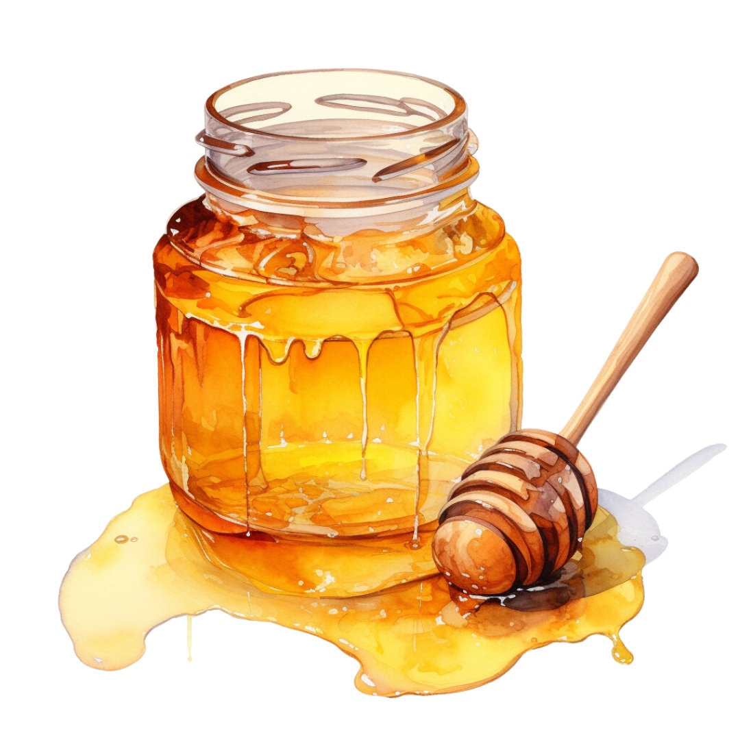 Watercolor Honey Bee Clipart : 8 High Quality Png Transparent File,bee ...